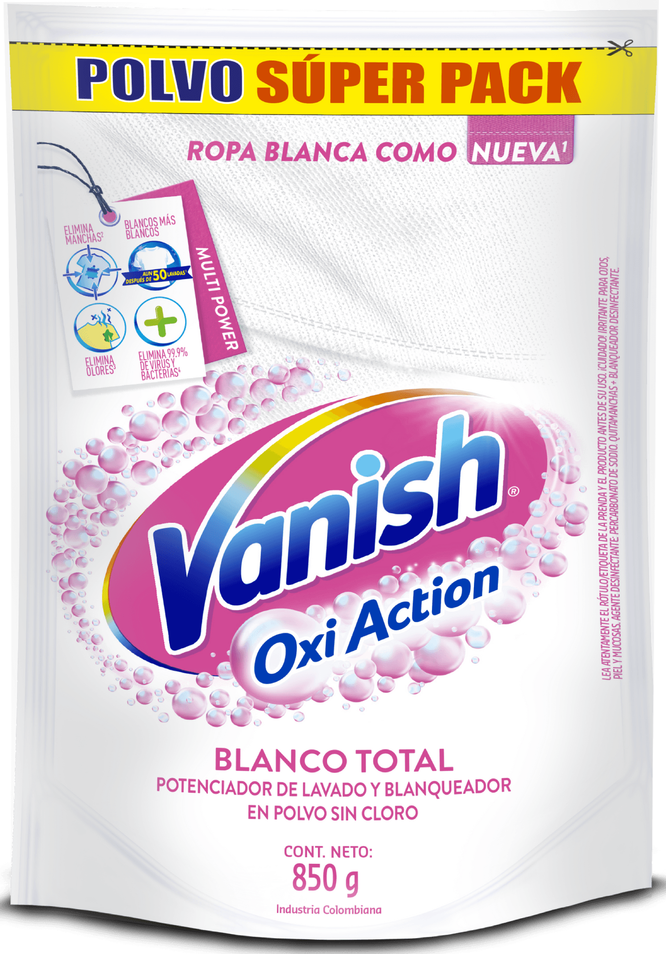 Desmanchador Oxi Action Polvo Blanco | Vanish