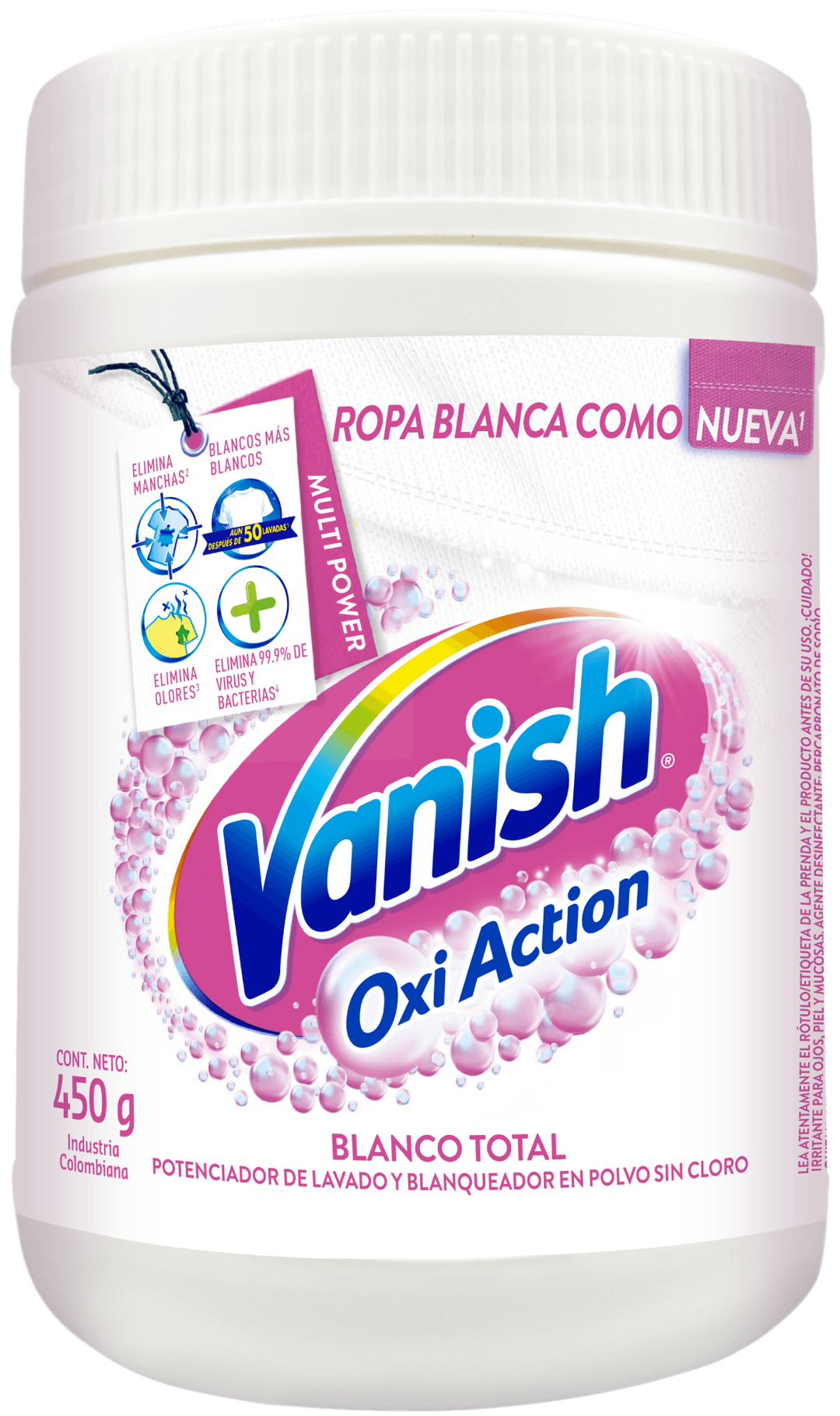 Desmanchador Oxi Action Polvo Blanco | Vanish