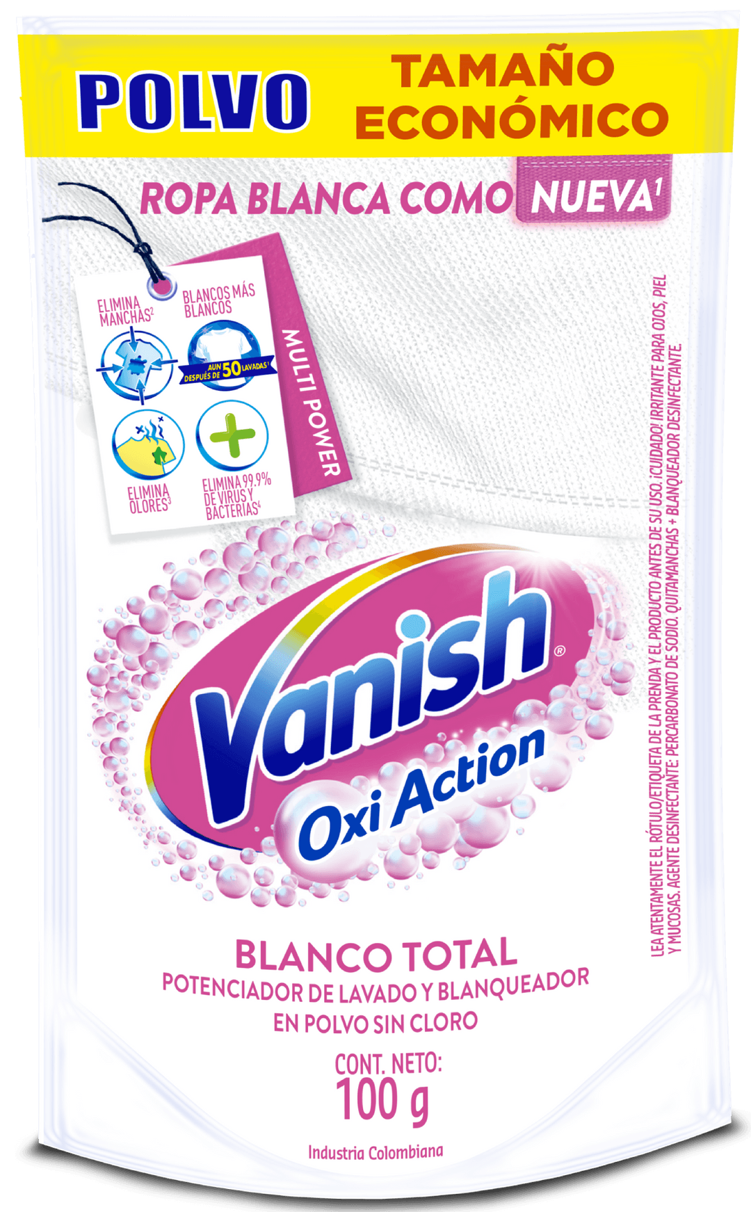 Desmanchador Oxi Action Polvo Blanco | Vanish