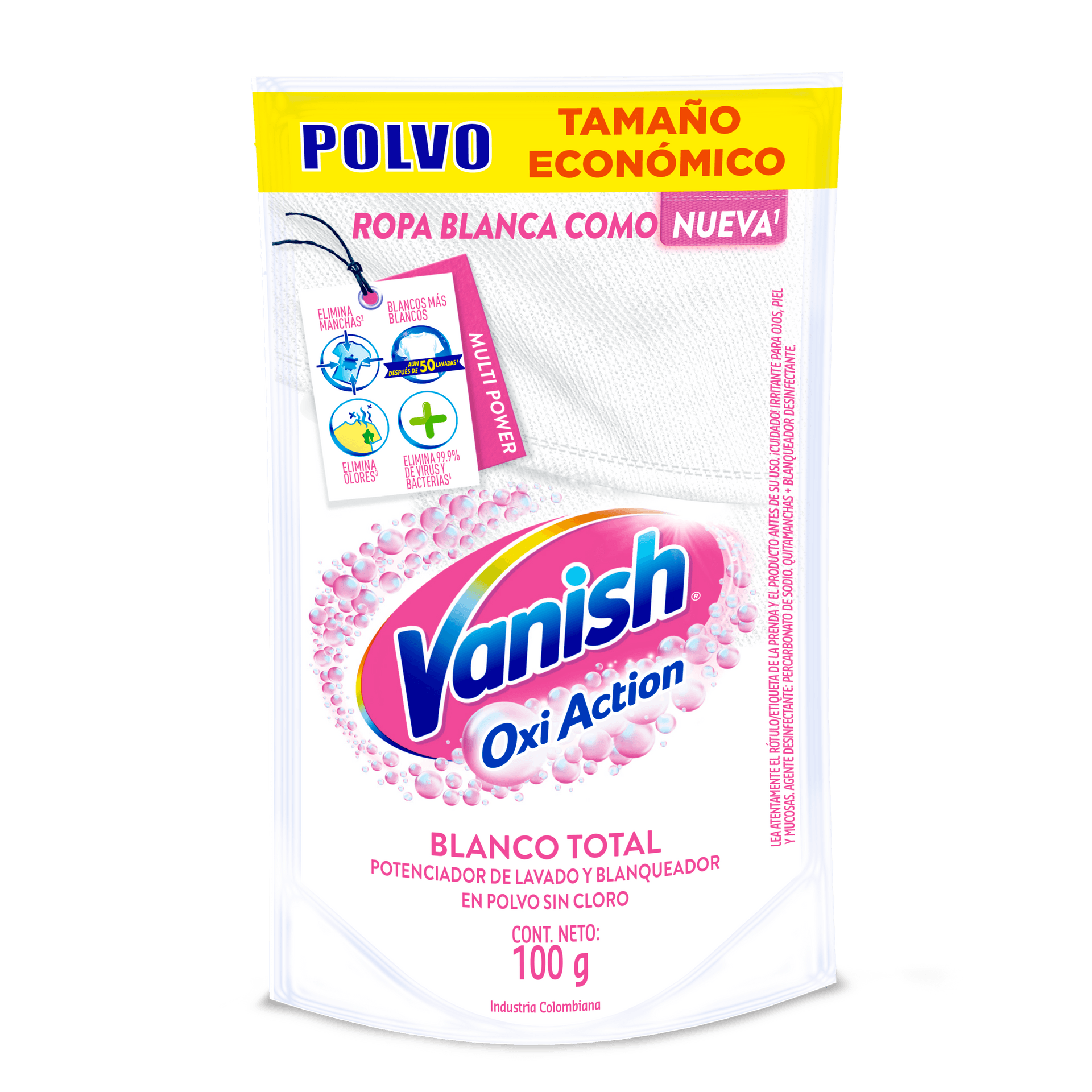 Desmanchador Oxi Action Polvo Blanco | Vanish